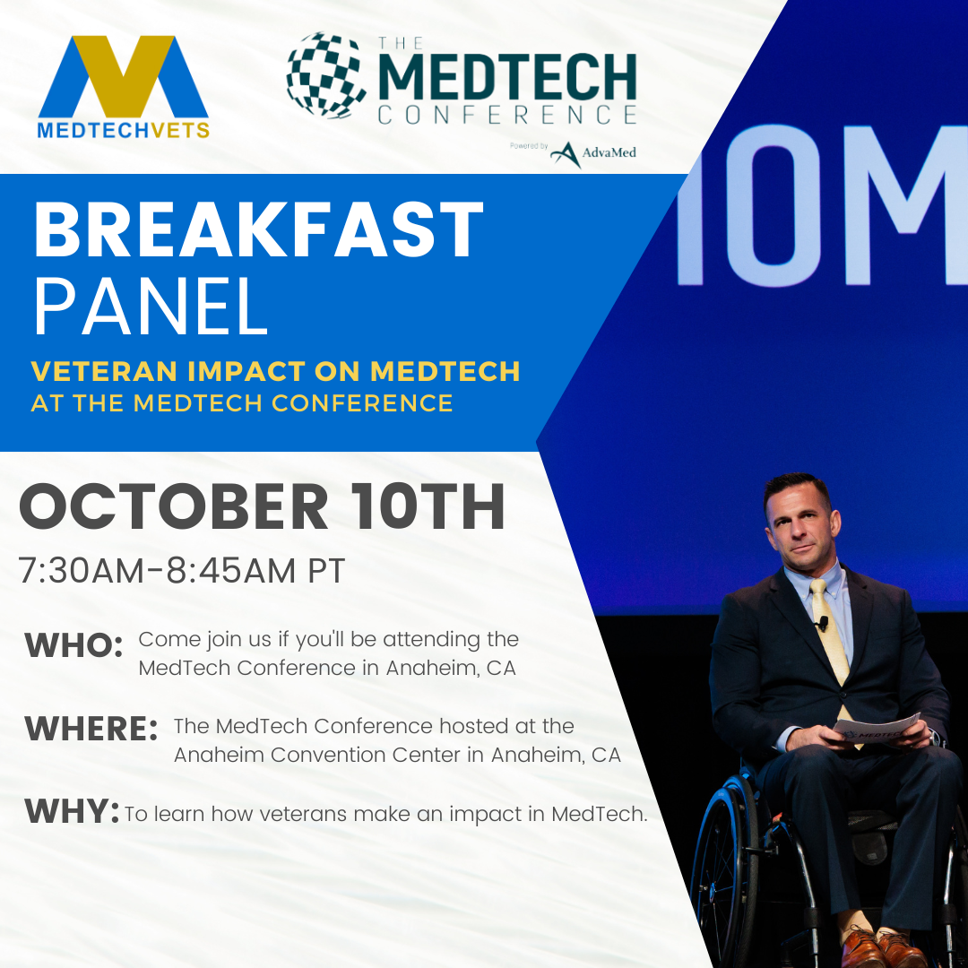 MedTechVets to Host Breakfast Networking Panel Event at the 2023 MedTech Conference with top ...